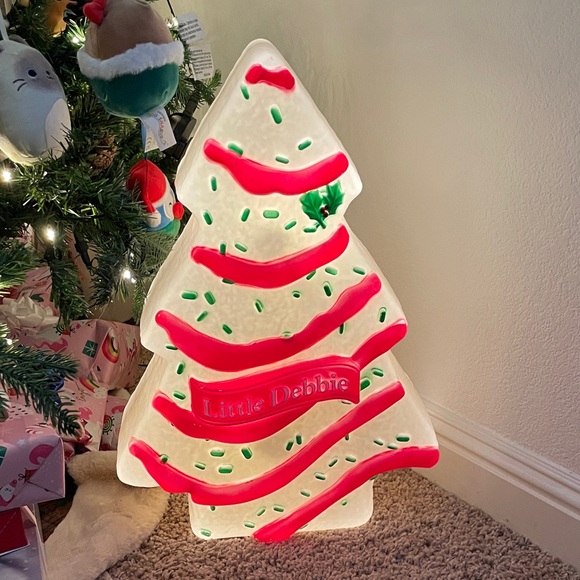 Gemmy | Holiday | New Little Debbie Christmas Tree Cake 2 Ft Blow Mold ...